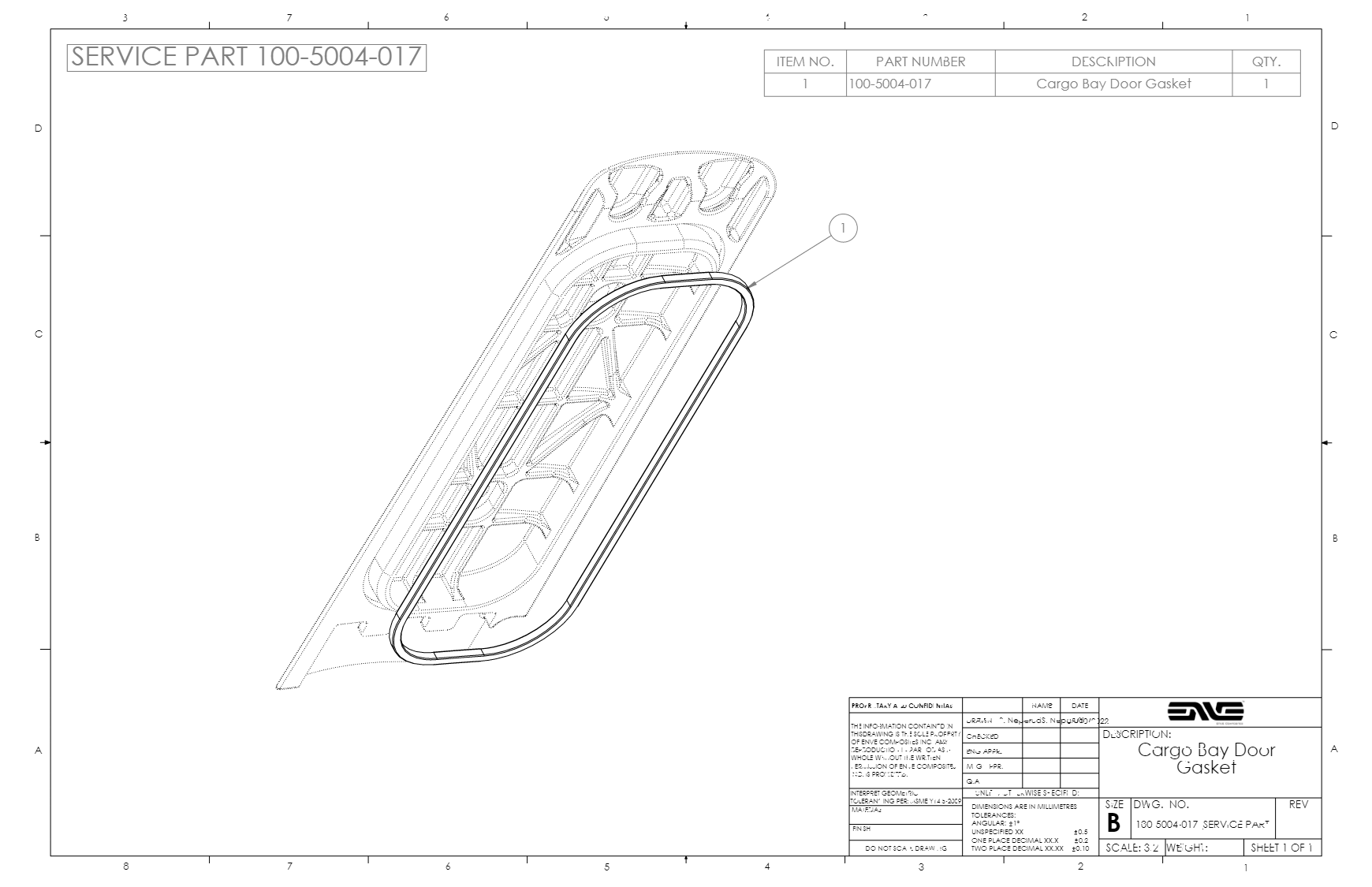 Dichtung für Laderaumtür – ENVE Composites USA